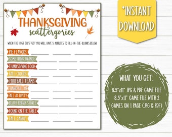Thanksgiving Emoji Game Printable Games Fall Games Instant Download - Etsy