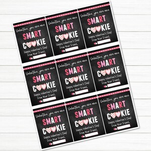 Printable Valentine Cards | You Are One Smart Cookie Valentine ...