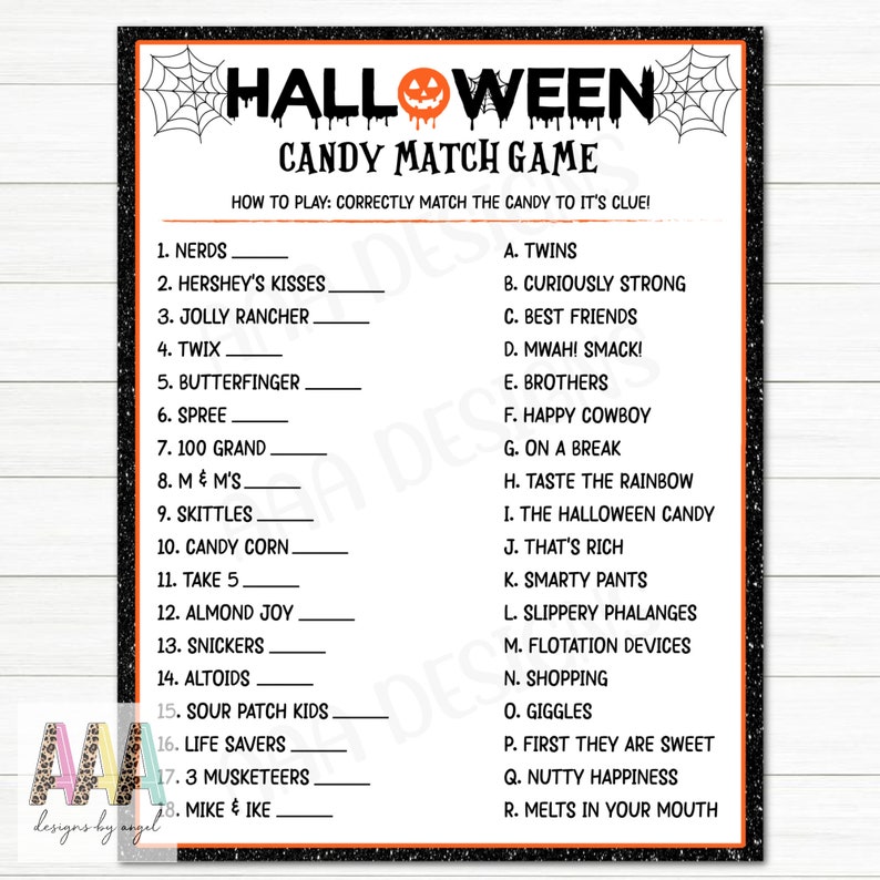 Halloween Candy Match Game | Halloween Matching Game | Halloween Candy ...