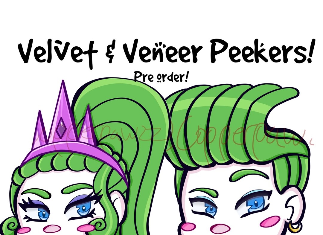 Velvet and Veneer Peeker Stickers Trolls 3 PREORDER - Etsy