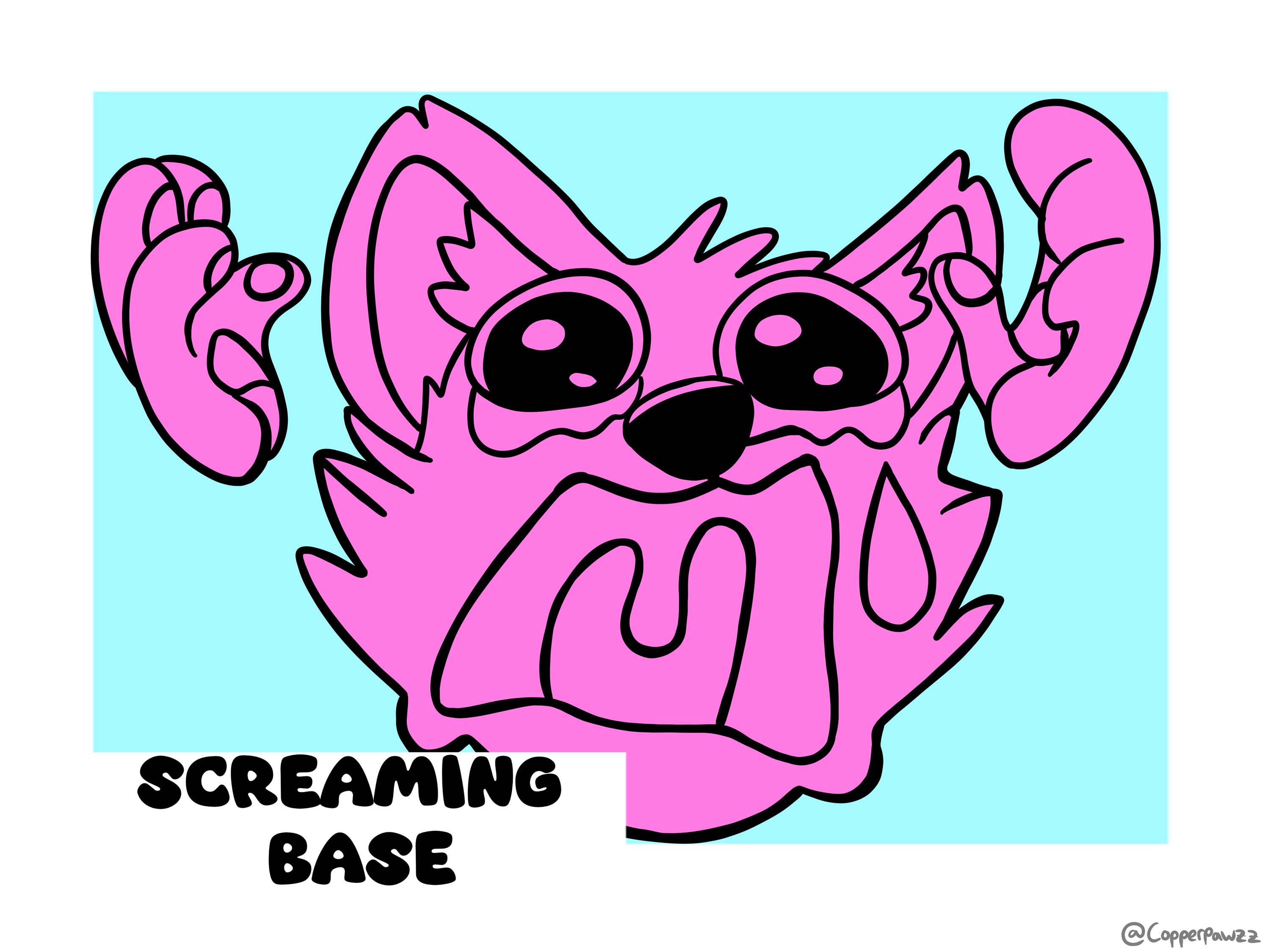 Screaming Meme Furry Lineart Base P2U - Etsy