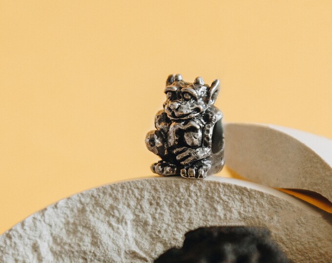 Yugen Gargoyle marseille Silver Charm Bead for European Bracelet ...