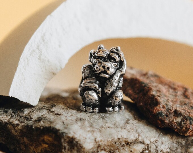 Yugen Gargoyle dijon Silver Charm Bead for - Etsy