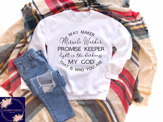Waymaker Sweatshirt Leeland Sweatshirt Christian - Etsy