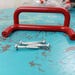 Pair of Vintage Red Retro Cabinet Door or Drawer D Handles 96mm Centres ...