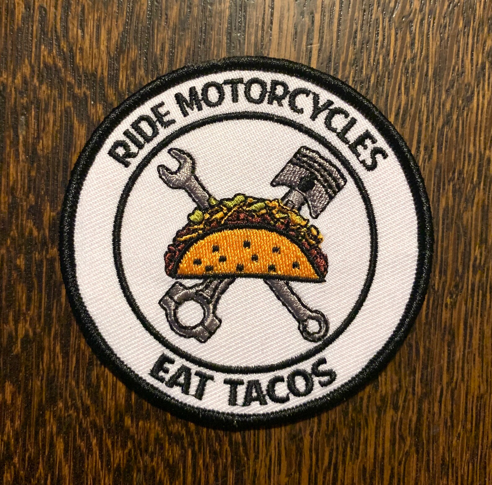 Ride Motorcycles Eat Tacos Patch / Iron on Patch / 3 - Etsy