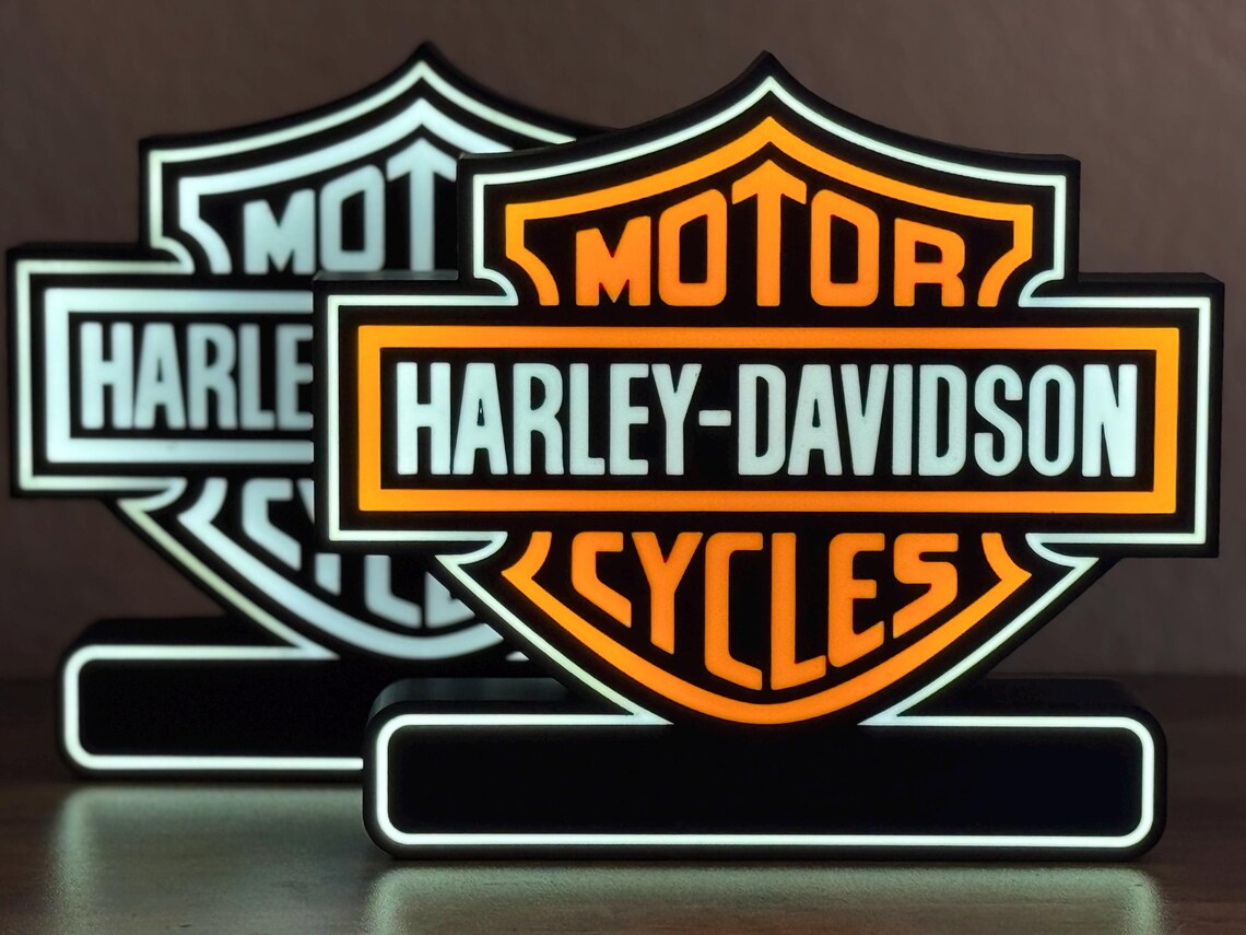 H. Davidson Moto Styled Auto Light Boxes - Etsy