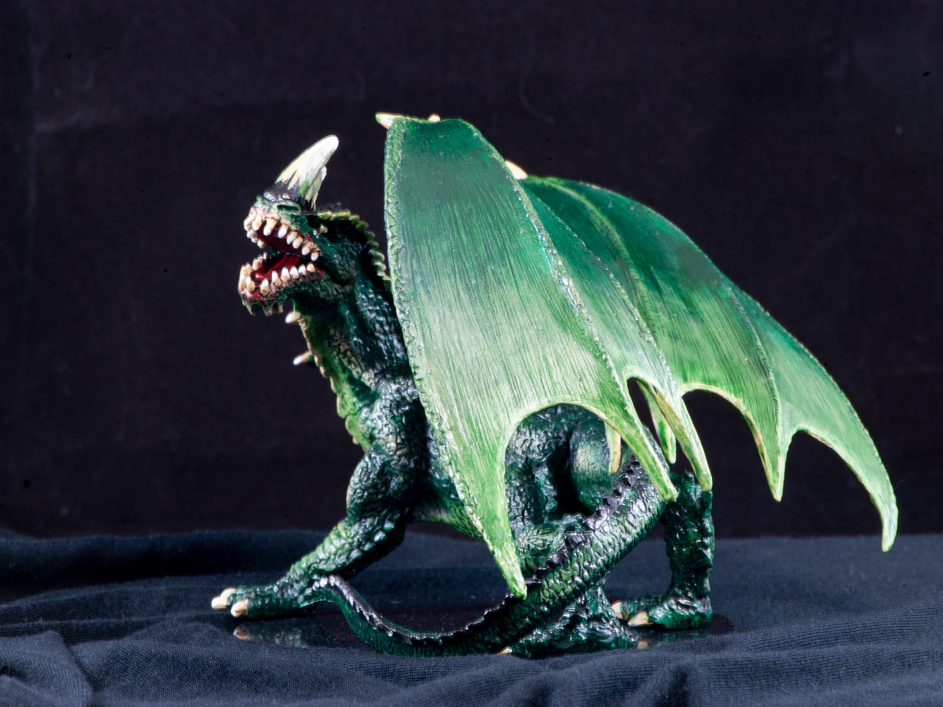 Gargantuan Green Dragon Pathfinder Deep Cuts Hand-painted - Etsy
