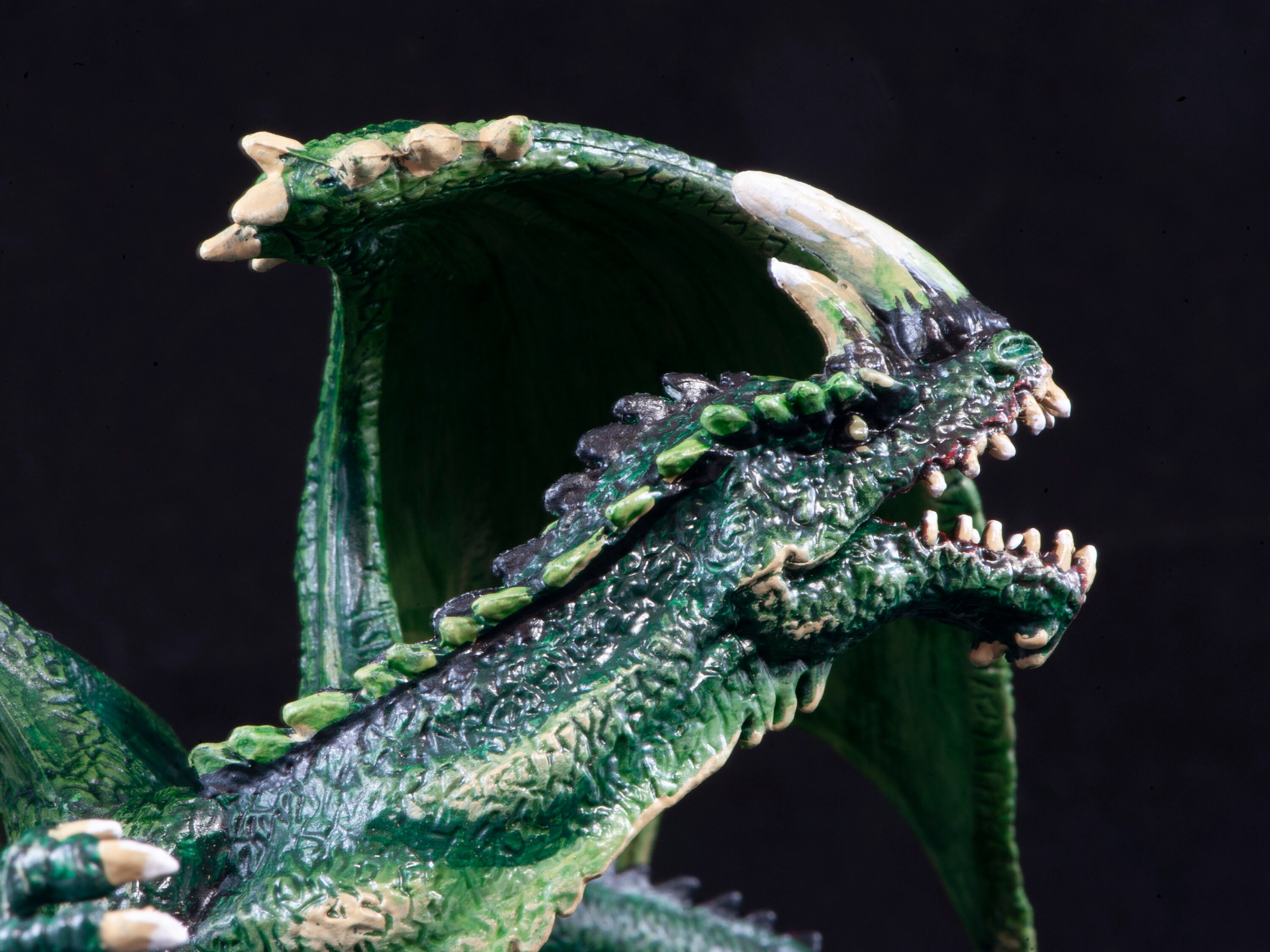 Gargantuan Green Dragon Pathfinder Deep Cuts Hand-painted | Etsy