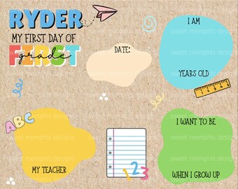 First Day of School Mini Banner - Etsy