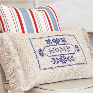 Cross Stitch Pillow - Etsy