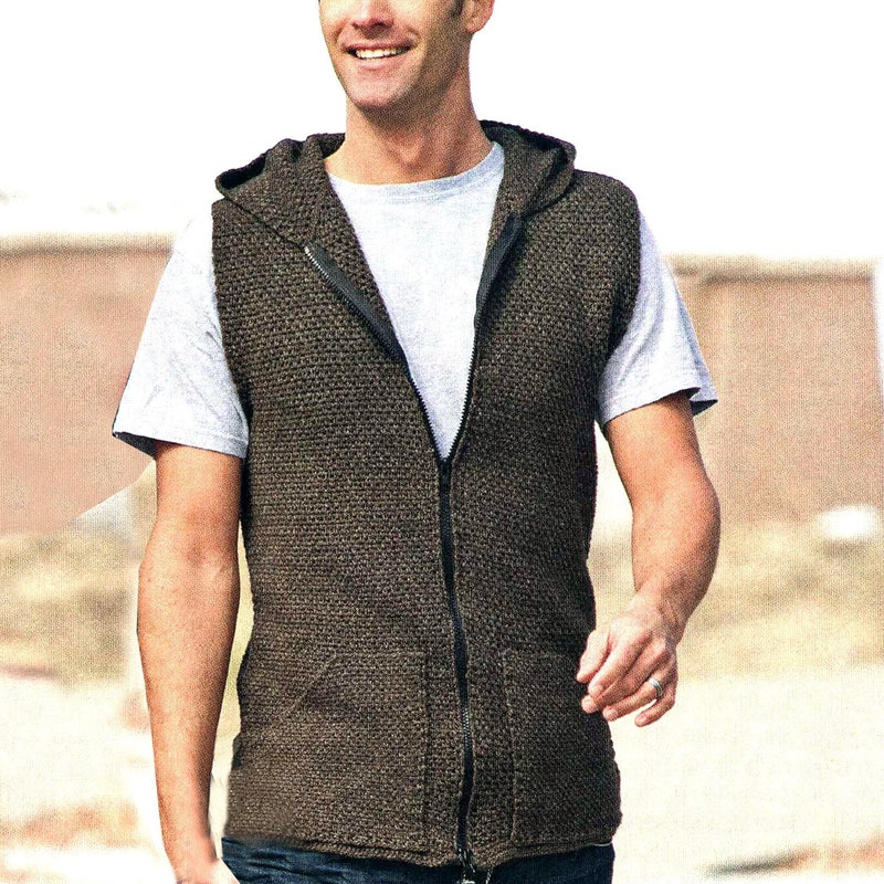 Crochet Cable Vest Mens - Etsy