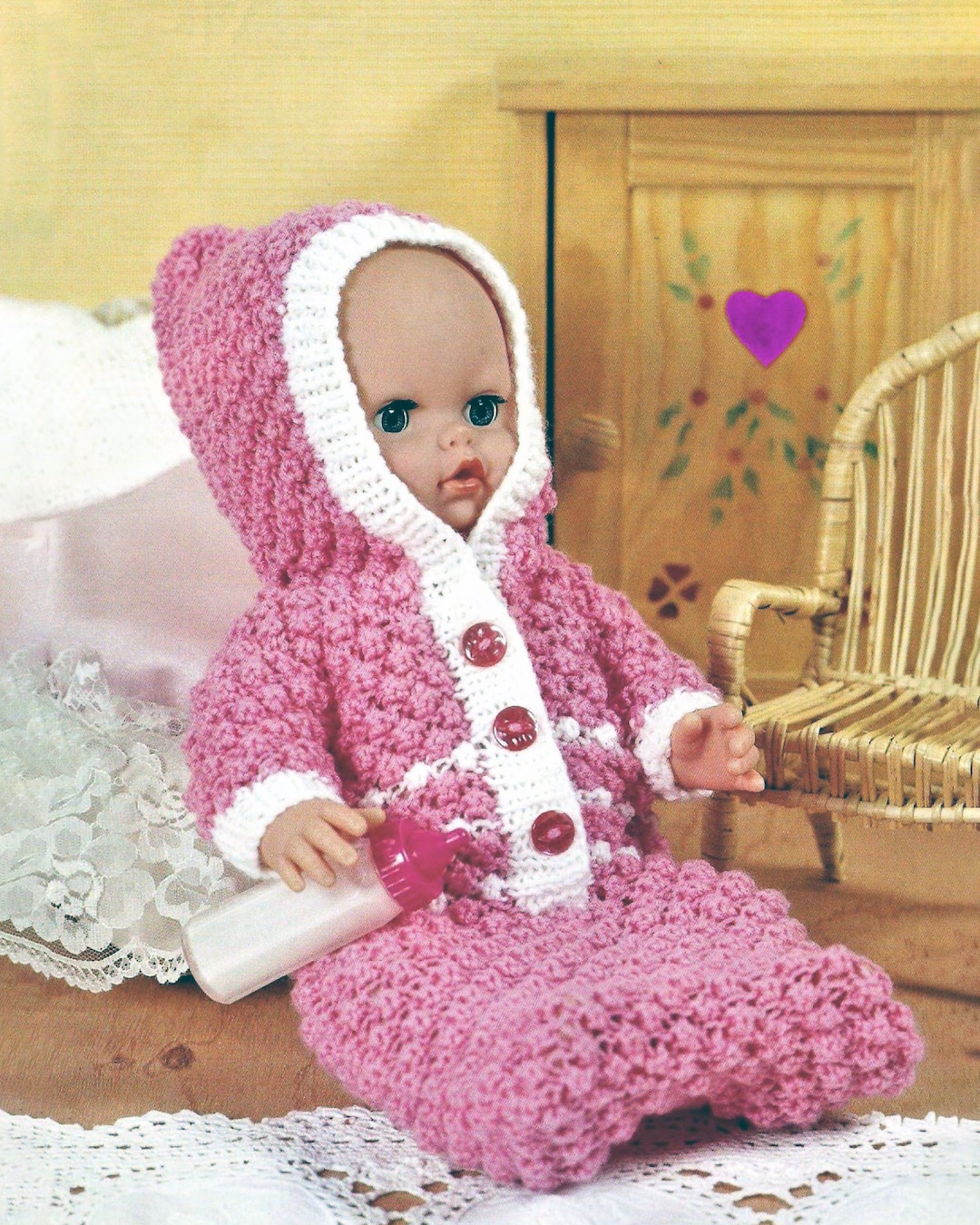 Preemie, Baby Doll Sleep Sack PDF Pattern | Easy Knitting Pattern ...