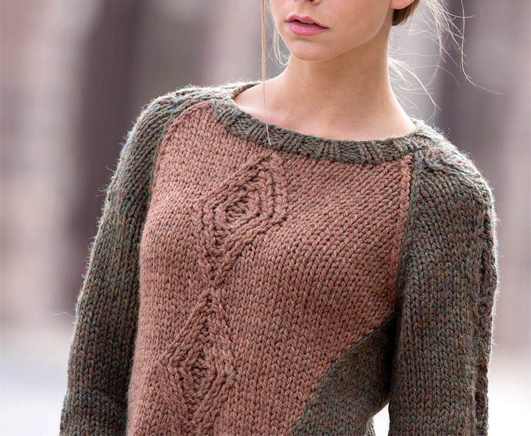 FABULOUS Viking Sweater | Women's Aran Pullover Bulky Yarn | PDF ...