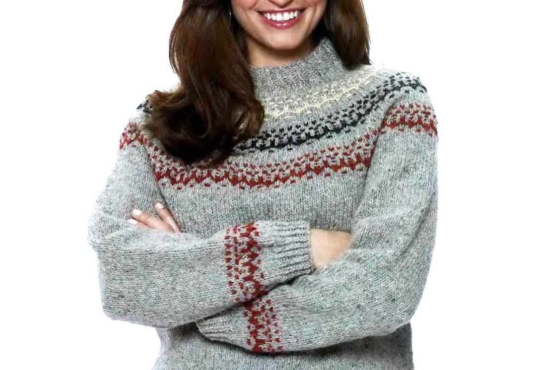 Norwegian Fair Isle Pattern Women's Sweater | Vintage Nordic Knits ...