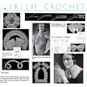 1930s Irish Lace Crochet Book Instant PDF Download | Pattern Ebook With ...