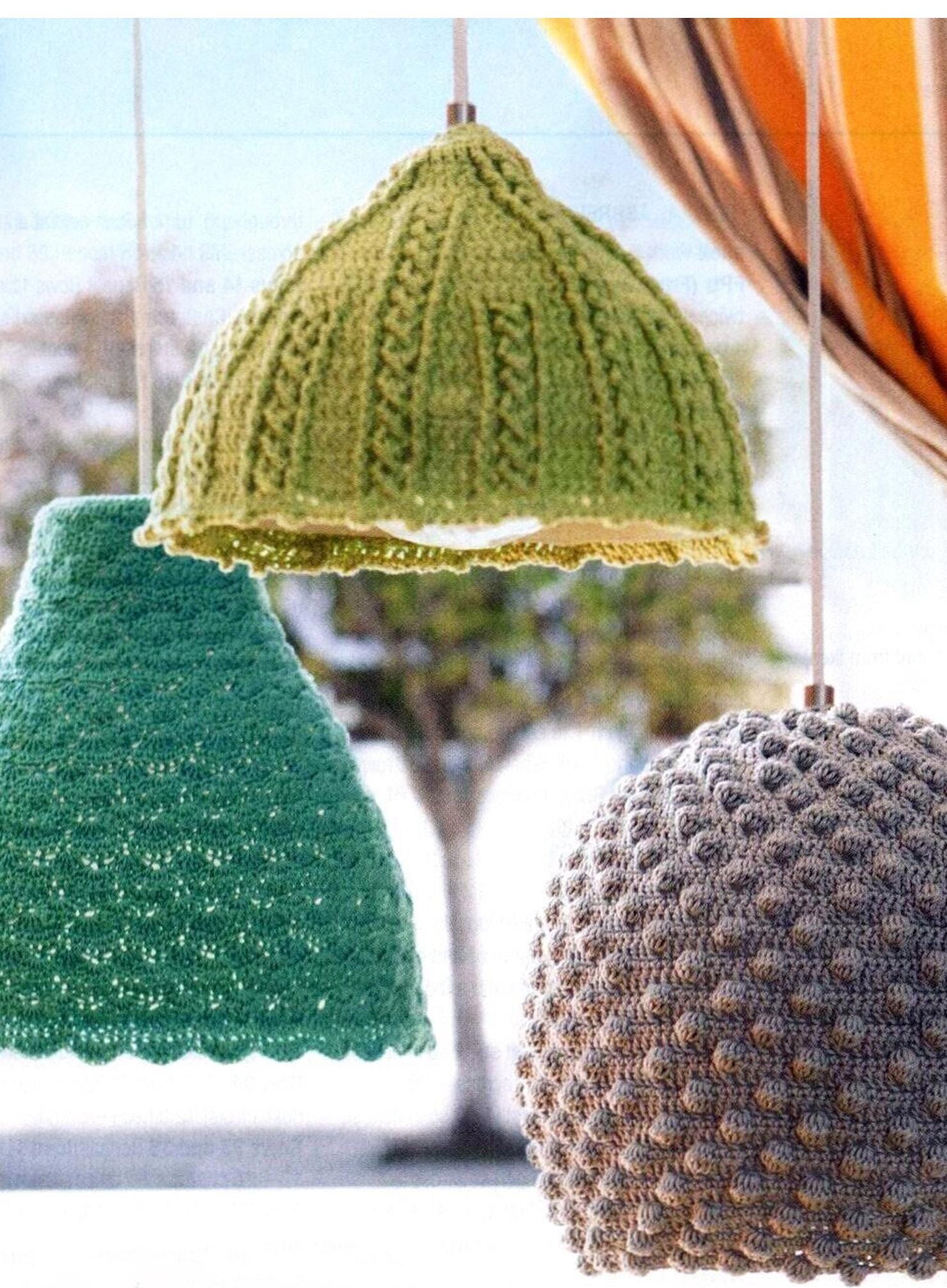 3 STUNNING Crochet Lampshades PDF Patterns. Vintage Crochet Patterns ...