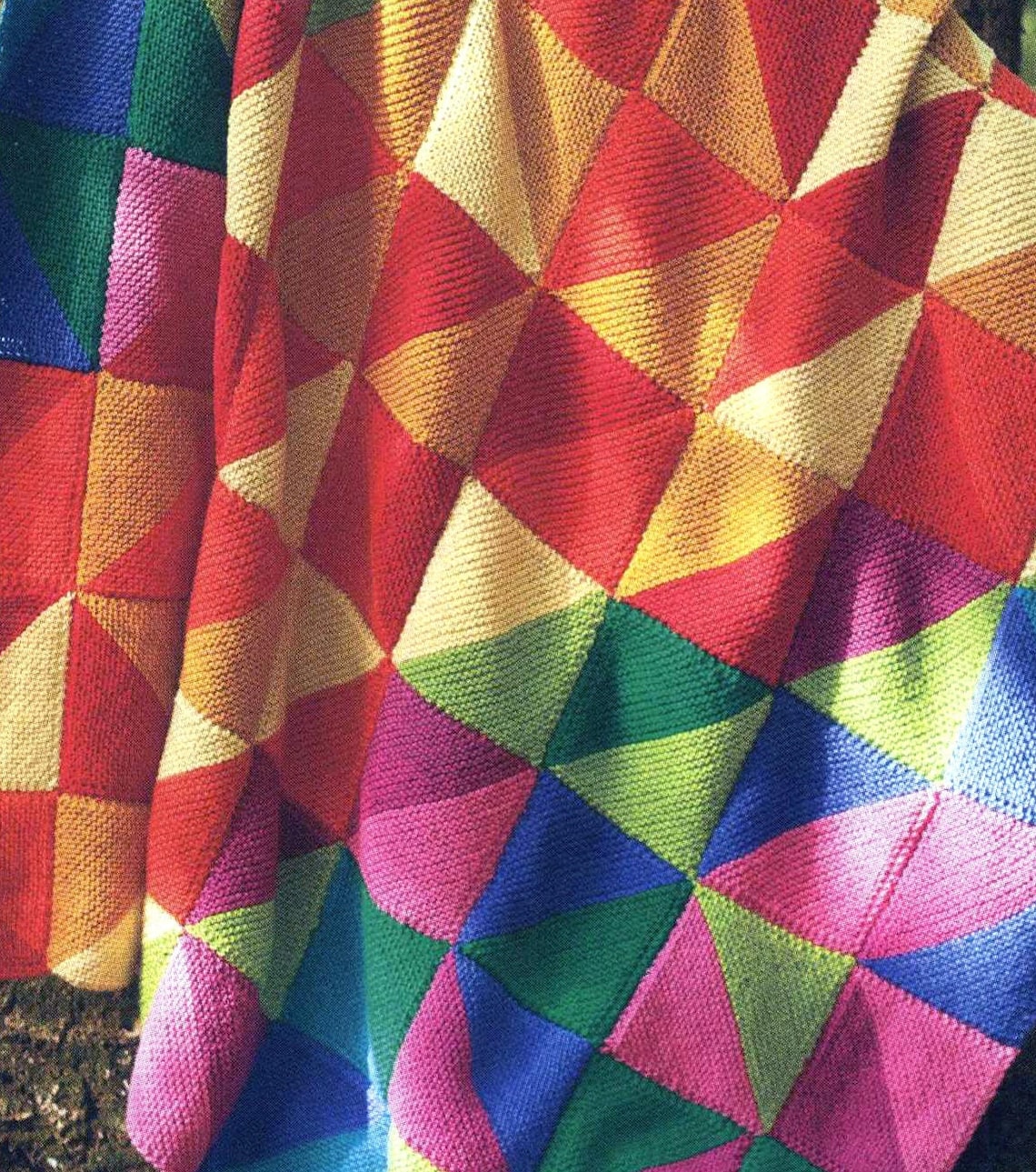 Blanket Pattern | Easy to Knit Patchwork Throw | Gorgeous Colorwork ...