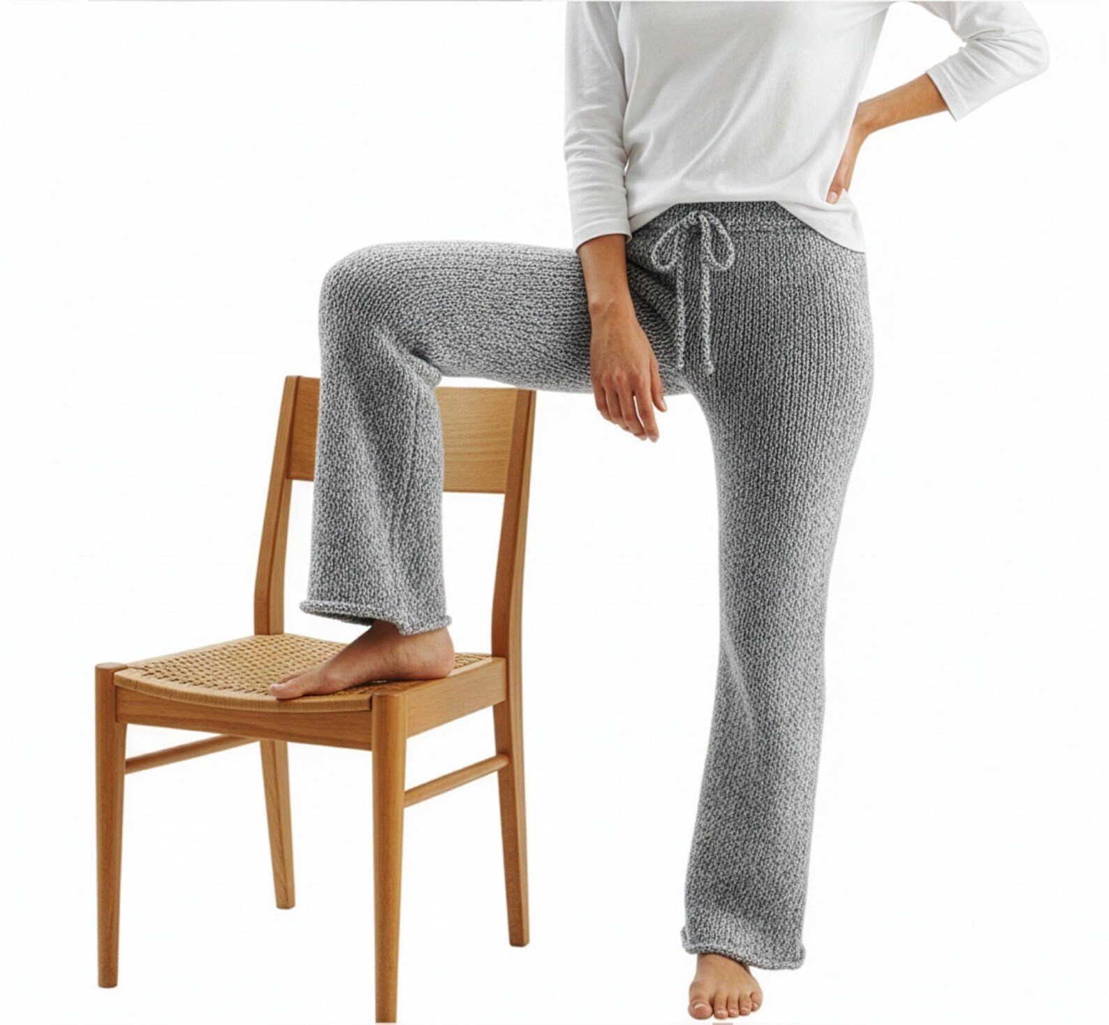 Knitted Pants Pattern | Easy Knitting Pattern Women's Comfy Pants ...