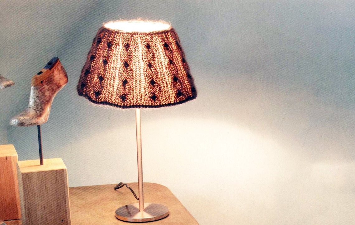 Table Lamp Shade Cover Vintage Knitting Pattern Instant PDF Download - Etsy