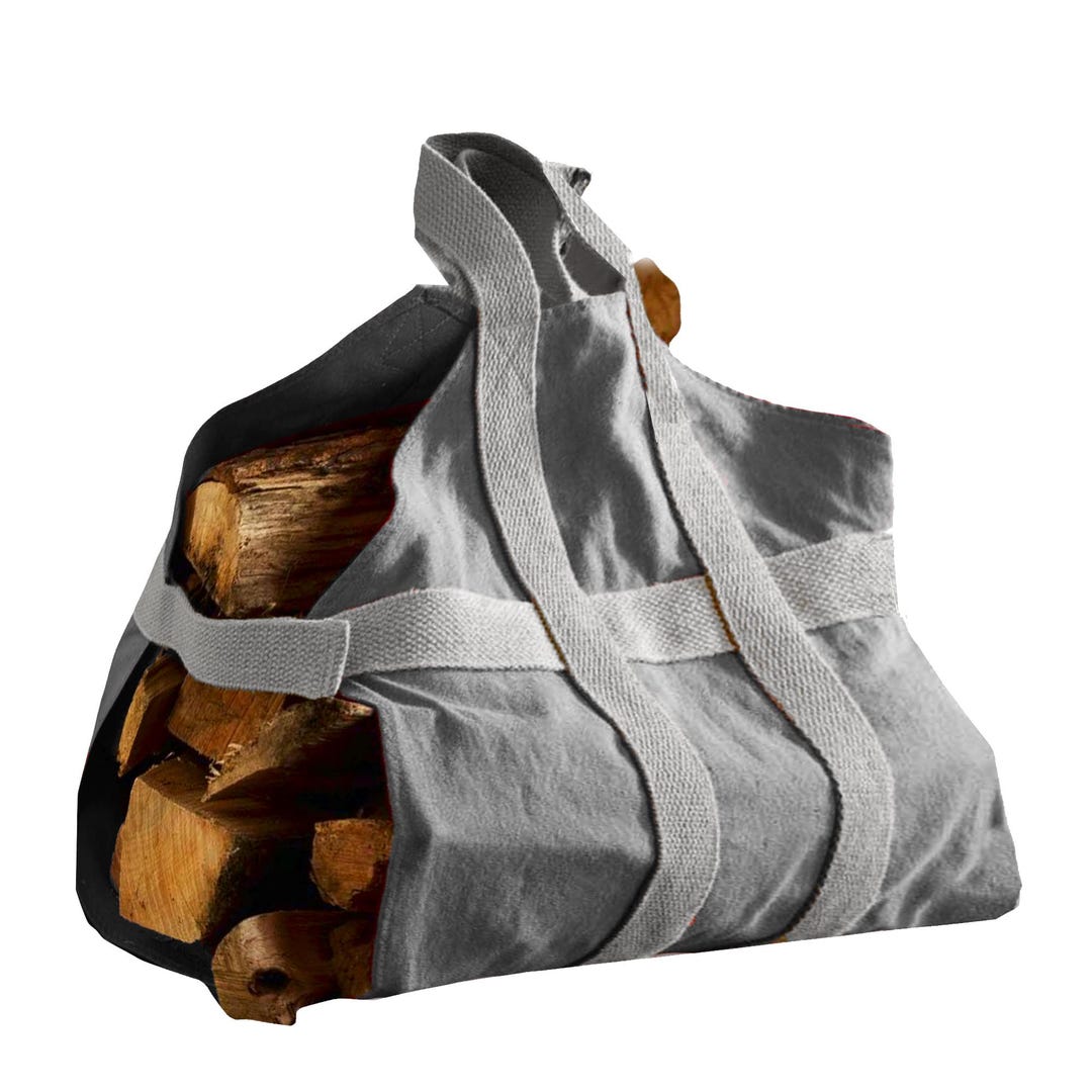 Log Carrier Canvas Tote Sewing Pattern | Firewood Carrier Amish Style ...
