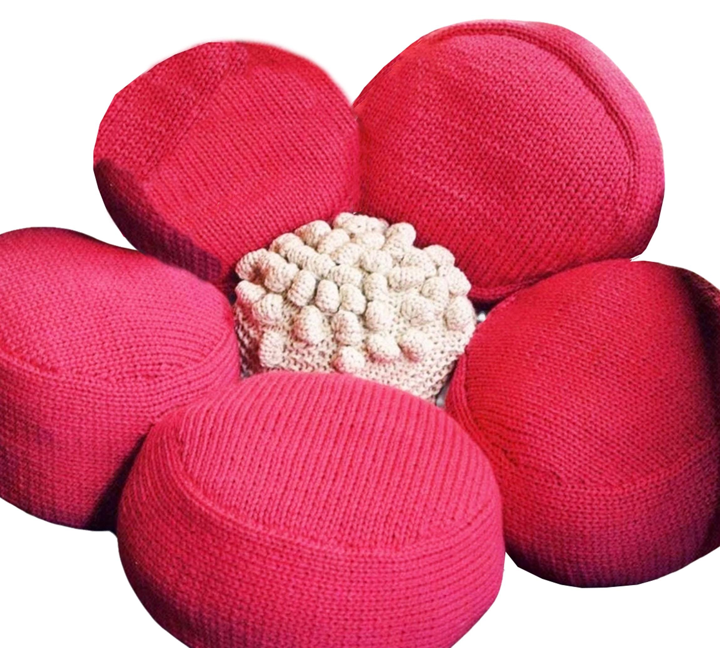 2 Flower Pillows Knitting Pattern | GORGEOUS Cushions Flowers | Floral ...