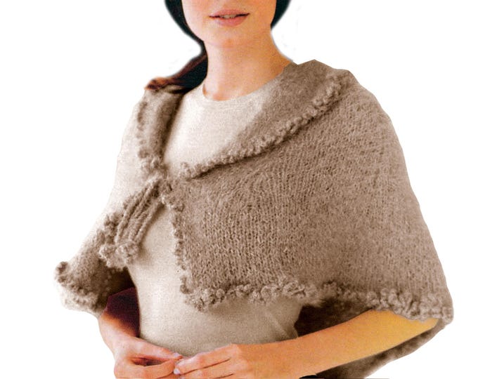 Wool Poncho Cape Pattern - Winter Poncho Pattern for Women - Easy to ...