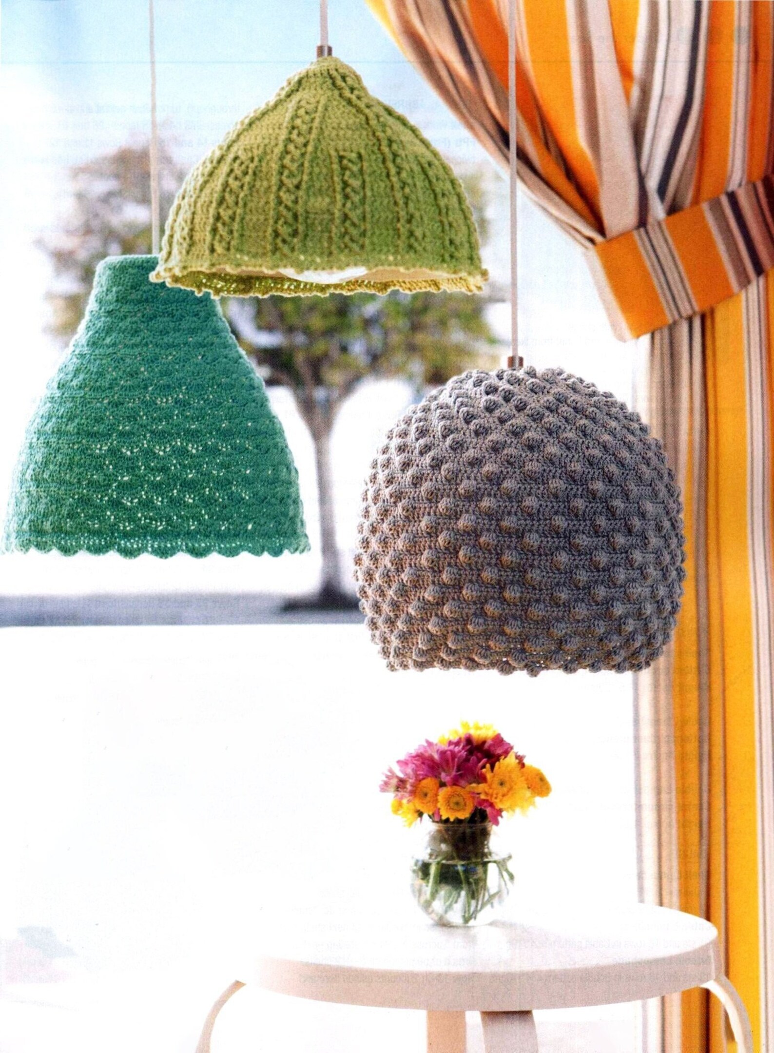 3 STUNNING Crochet Lampshades PDF Patterns. Vintage Crochet Patterns ...