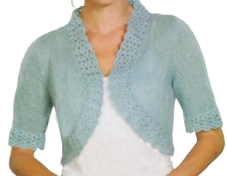 Fabulous Bolero Shrug Lacy Knitting Pattern | Lace Bolero Jacket ...