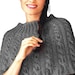 Gorgeous Short Cabled Cape | Easy Knitting Pattern Aran Yarn | Women's ...