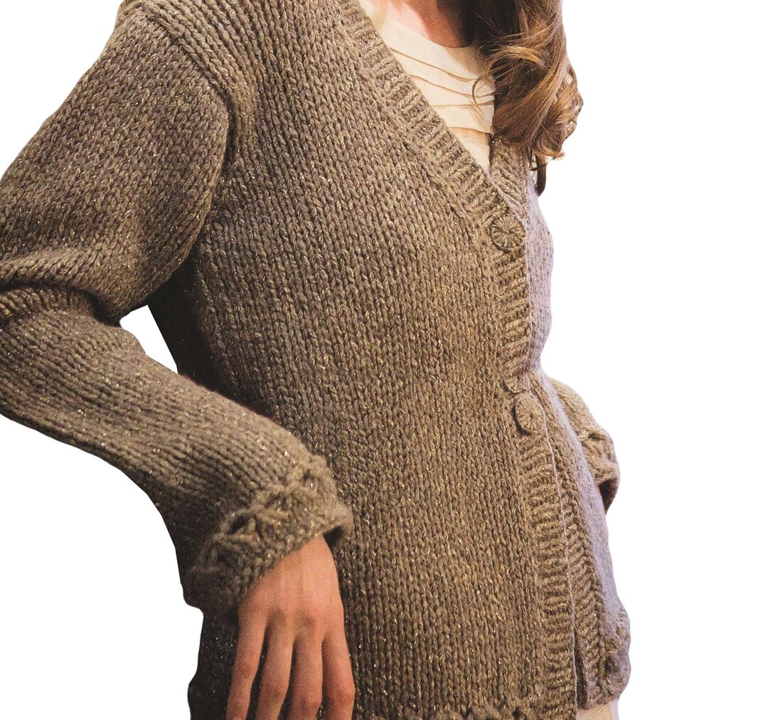 Gorgeous Cardigan Knitting Pattern | Women's Casual Tops | Coatigan ...
