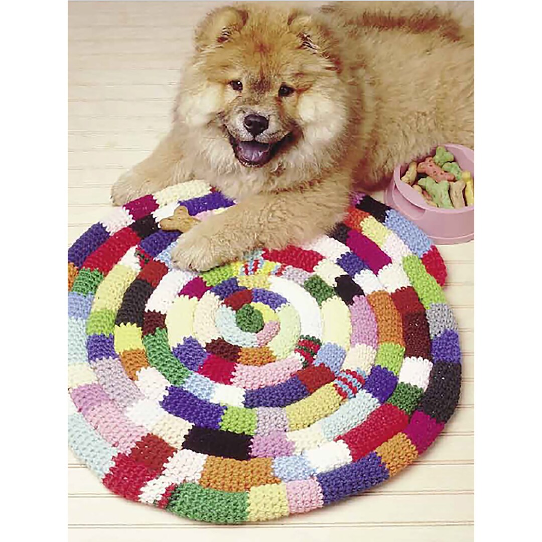 Comfy Pets Mat or Bed Dogs Cats | Scrap Crochet Vintage Pattern | EASY ...
