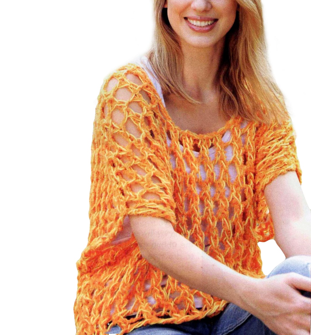 Bulky Knit Mesh Top | Quick, Easy Knitting Pattern | Women's Summer ...