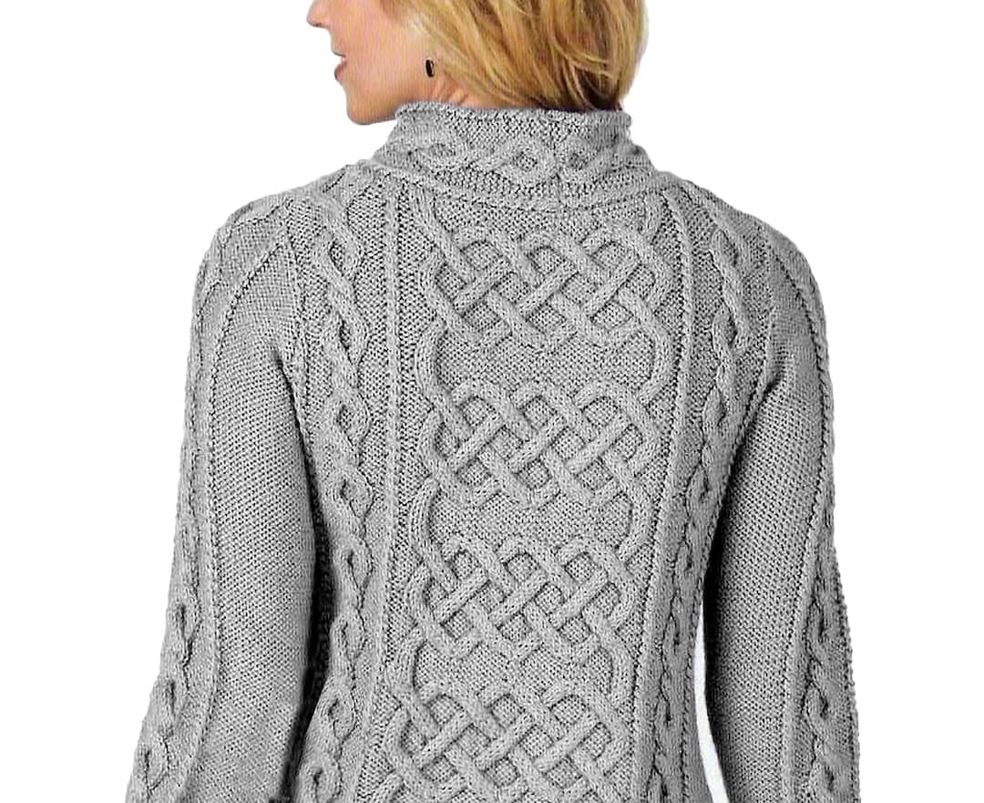 Women's Sweater Pattern DK Yarn | Aran Knitting Patterns | Classic ...