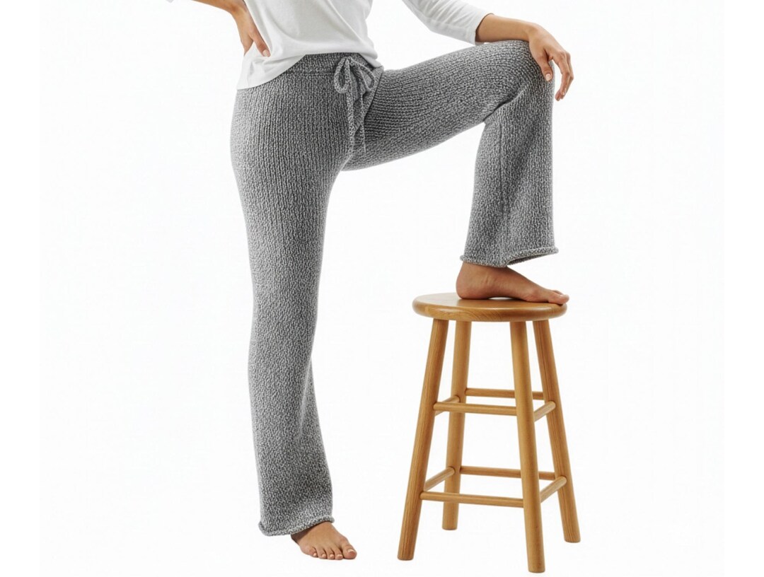 Knitted Pants Pattern | Easy Knitting Pattern Women's Comfy Pants ...