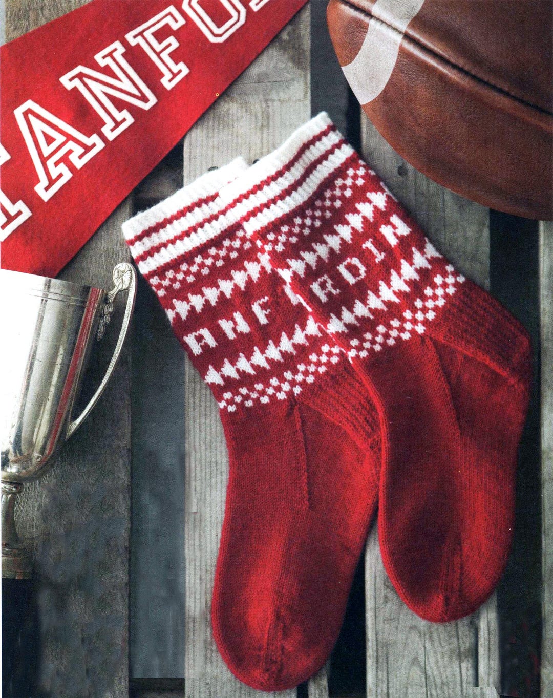 University Socks Knitting Pattern for Men | Varsity Socks Pattern ...