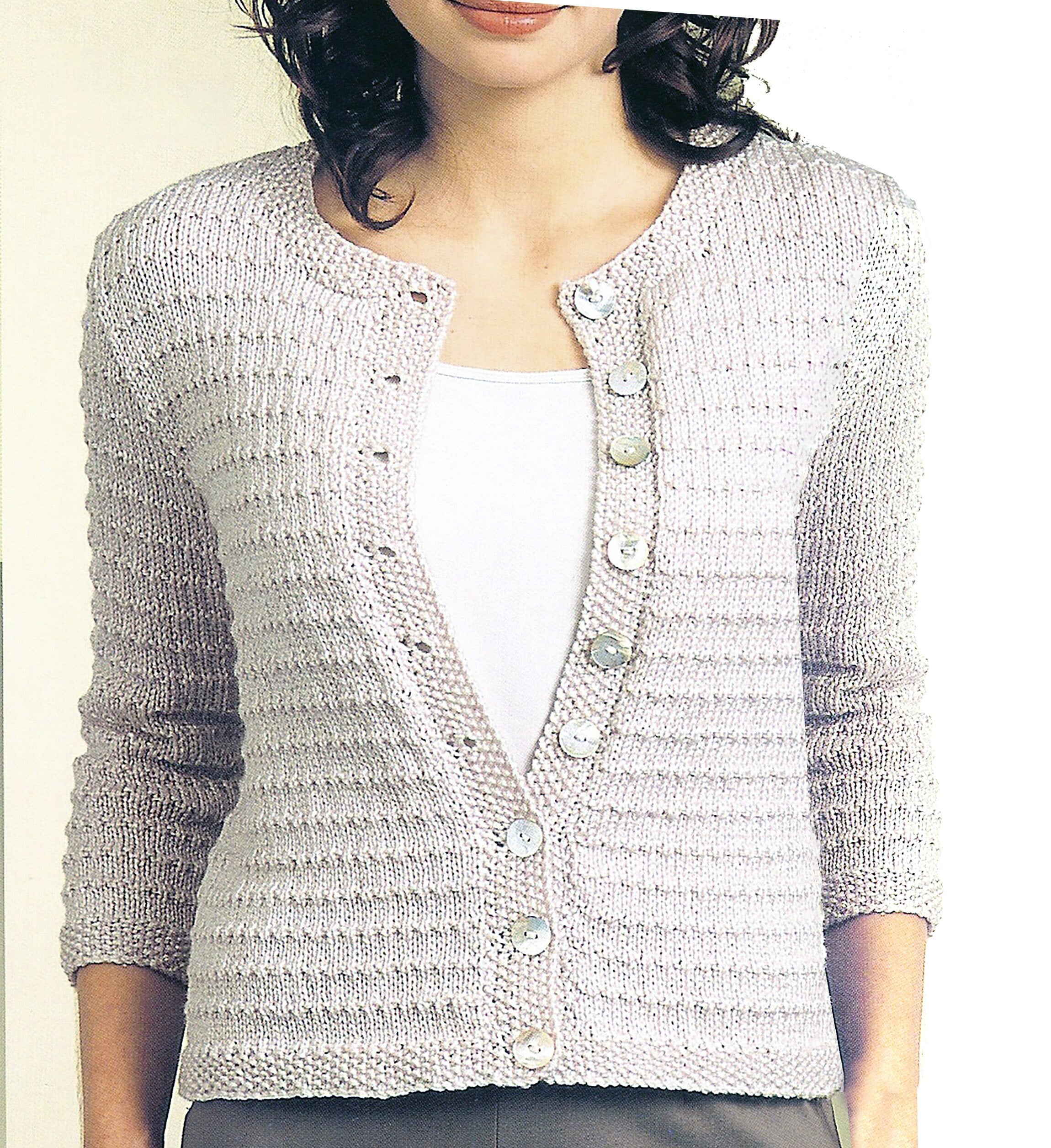 Classic Cardigan Easy Knitting Pattern | Jacket With Sleeve Options ...