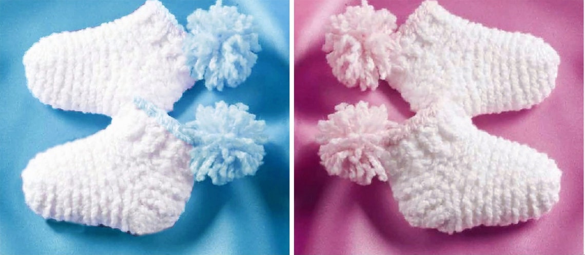 Preemie Baby Booties Easy Crochet Pattern | Premature Newborn Bootie ...