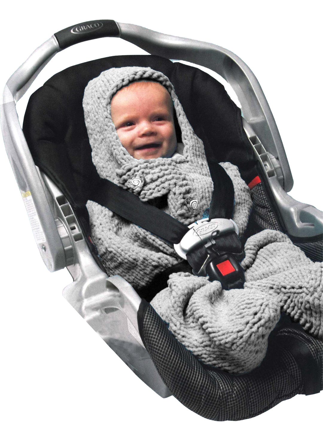 Baby Cocoon for Pram | Easy Knitting Pattern Baby Sleep Sack 0 to 6 Mo ...