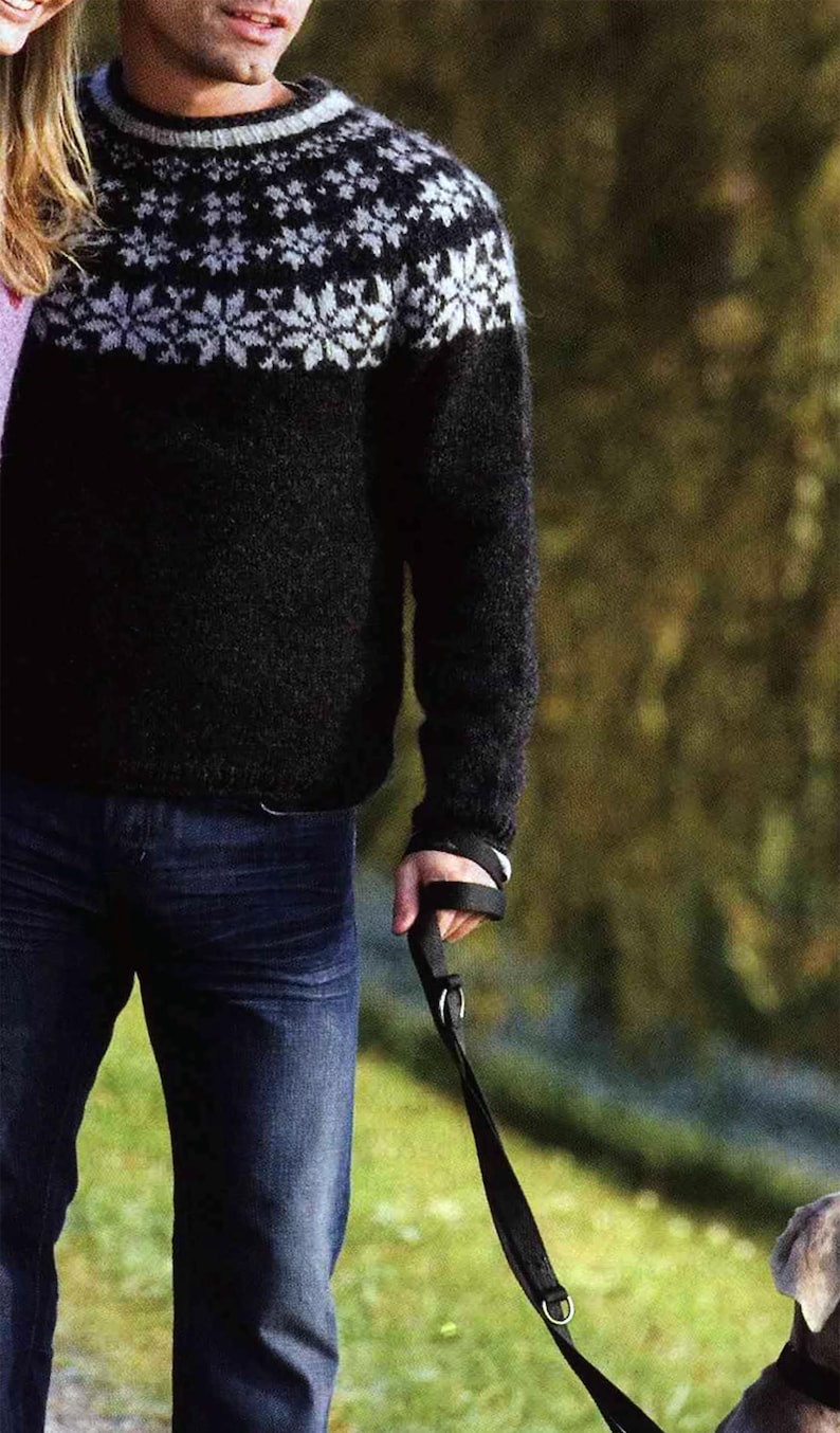 Fabulous Nordic Fair Isle Sweater for Men | Vintage Knitting Pattern ...