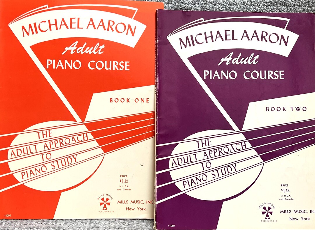 Michael Aaron Adult Piano Course Book One and Two - Etsy