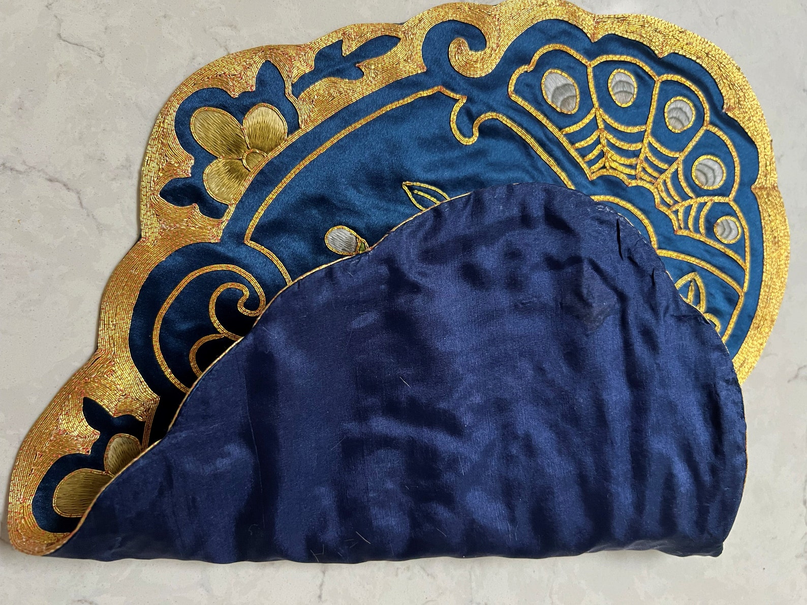 Vintage Chinese Gold Thread Embroidery - Etsy