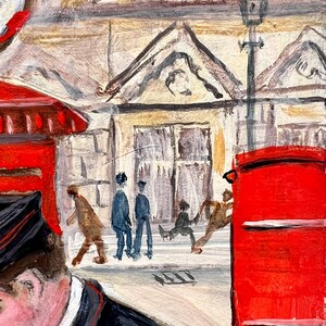 London Postman, England Painting, Funny Dog Art, Hallway Art,,whimsical ...