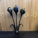 Handmade Metal Calla Lily Sculpture, Rustic Iron Flower, 6 Year ...