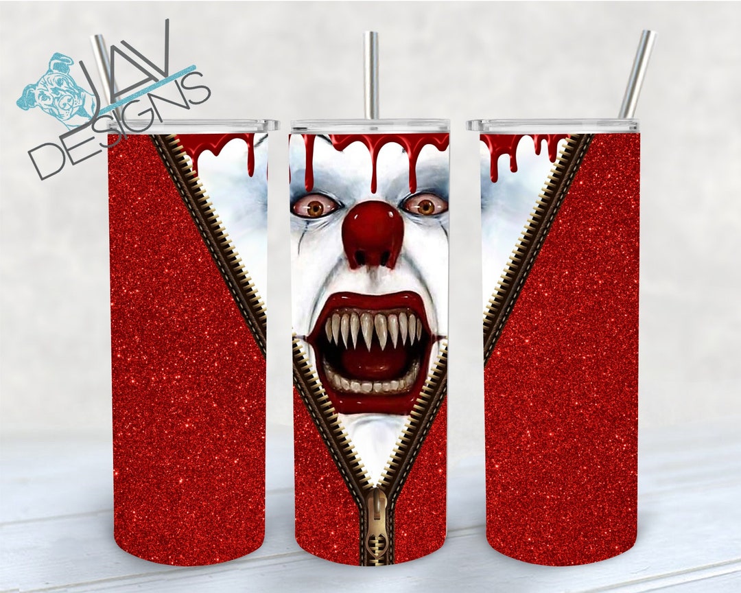 IT Pennywise Blood Drip Wrap 20oz & 30 Oz Skinny Full Wrap Digital ...