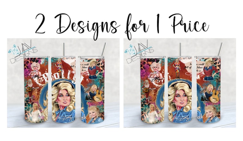 Dolly Parton | SEAMLESS | DOLLY PNG | Tribute Cup | for 20 Ounce Skinny ...