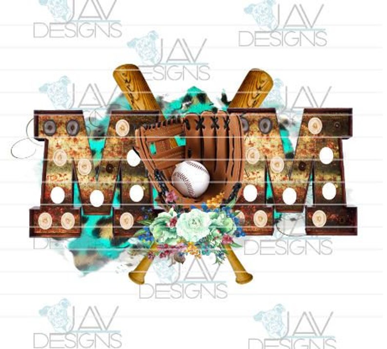 Baseball Mom ©JAV Designs Sublimation Water Slide Graphic - Etsy