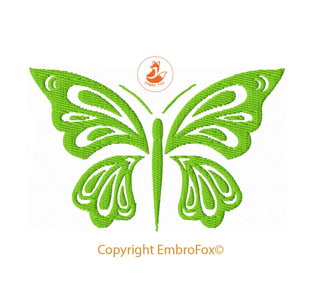 Butterfly Embroidery Design - Comes With 3 Sizes ~ (downloadable File ...
