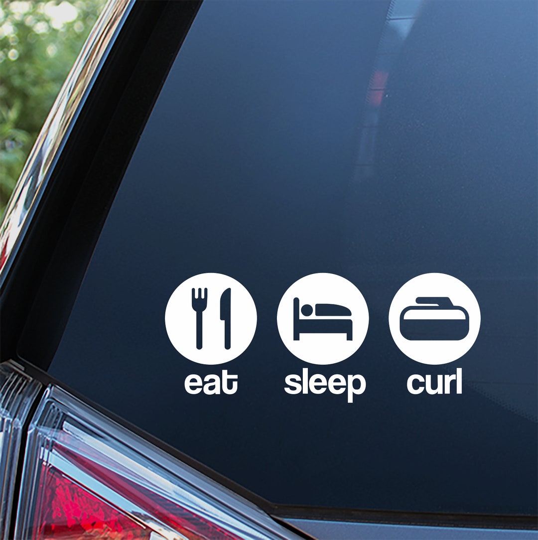 Curling Sticker for Car Window Bumper or Laptop. Free - Etsy