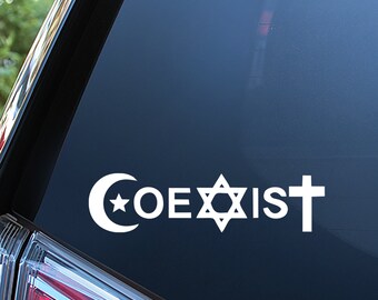 Coexist Sticker - Etsy